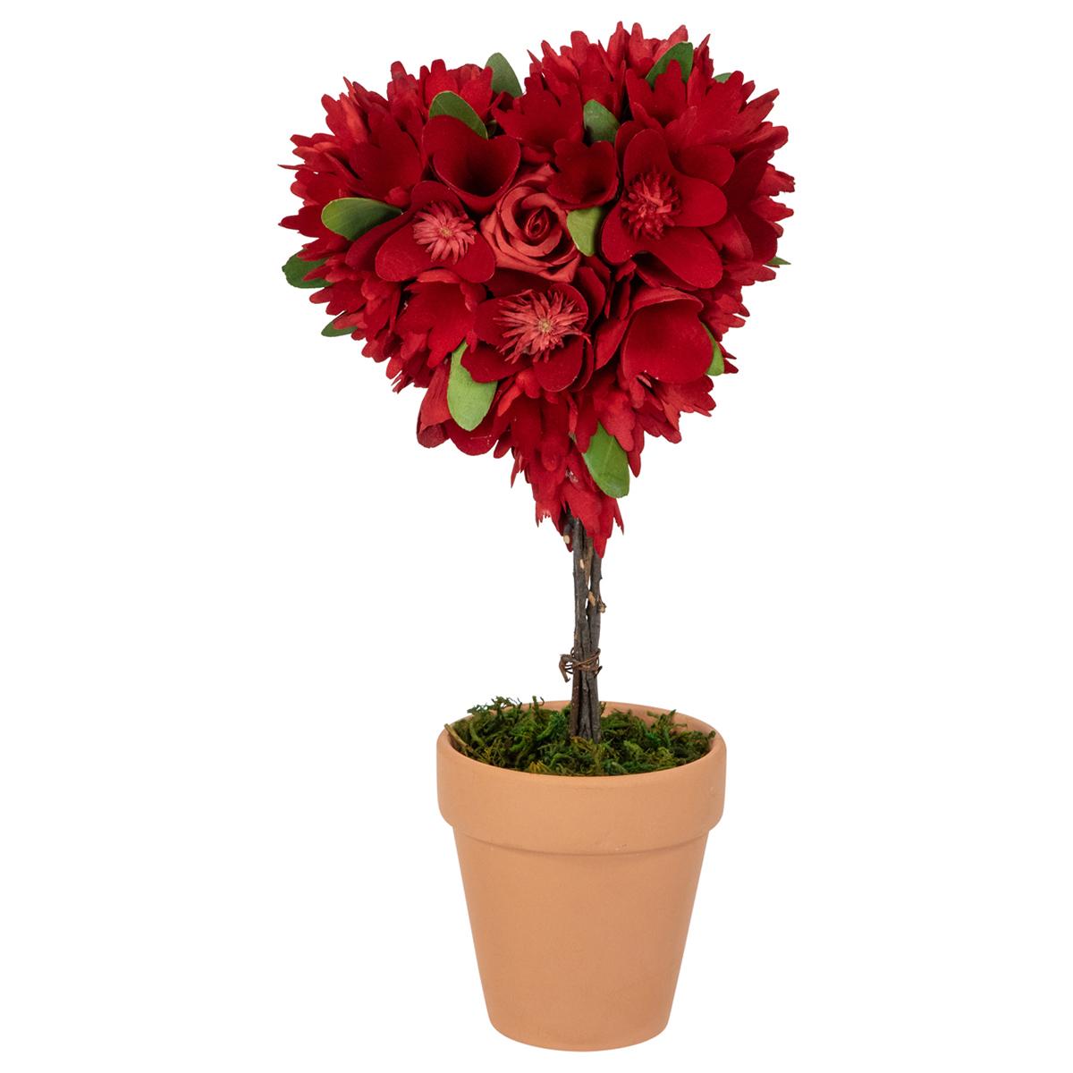 Northlight Seasonal Heart Valentines Day Artificial Potted Plant