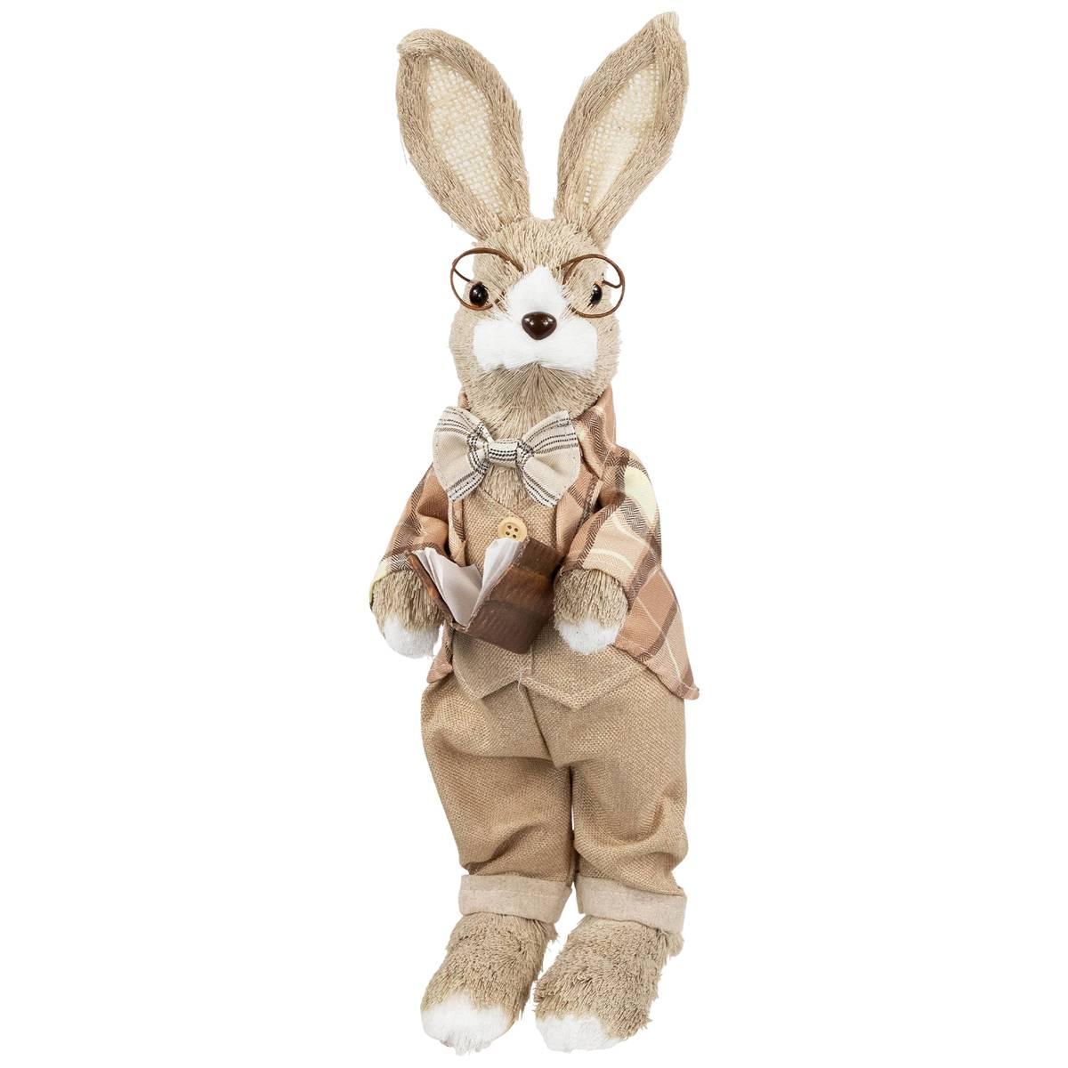 Click here for Northlight Seasonal Rustic Boy Rabbit with Book Ea... prices