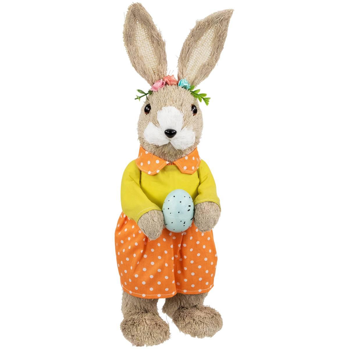 Click here for Northlight Seasonal Standing Boy Rabbit w/ Egg Eas... prices