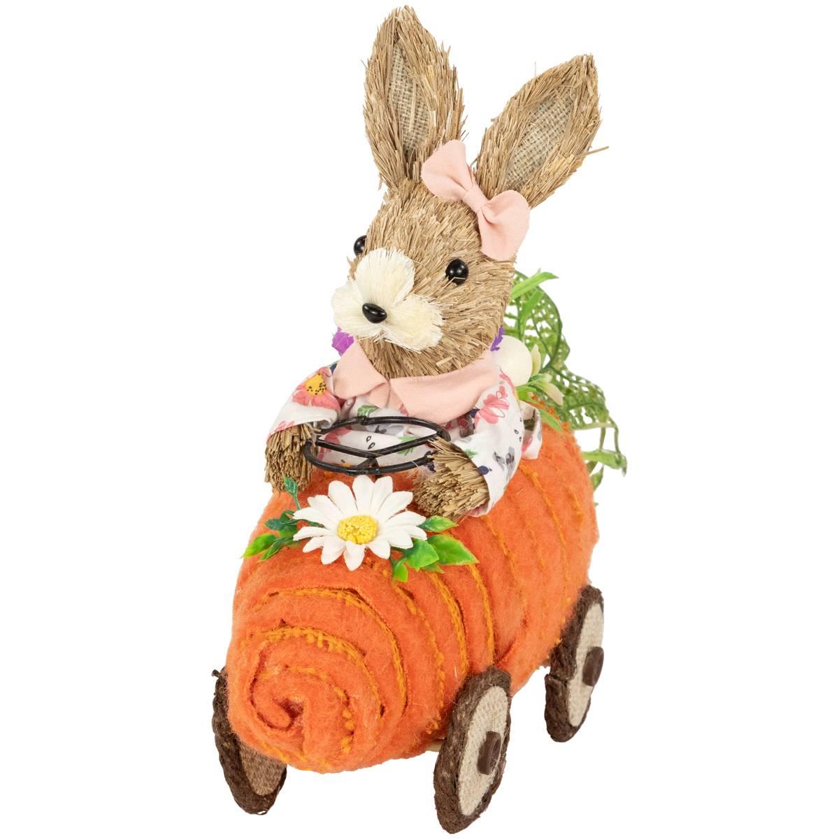 Click here for Northlight Seasonal Girl Bunny with Carrot Car Eas... prices