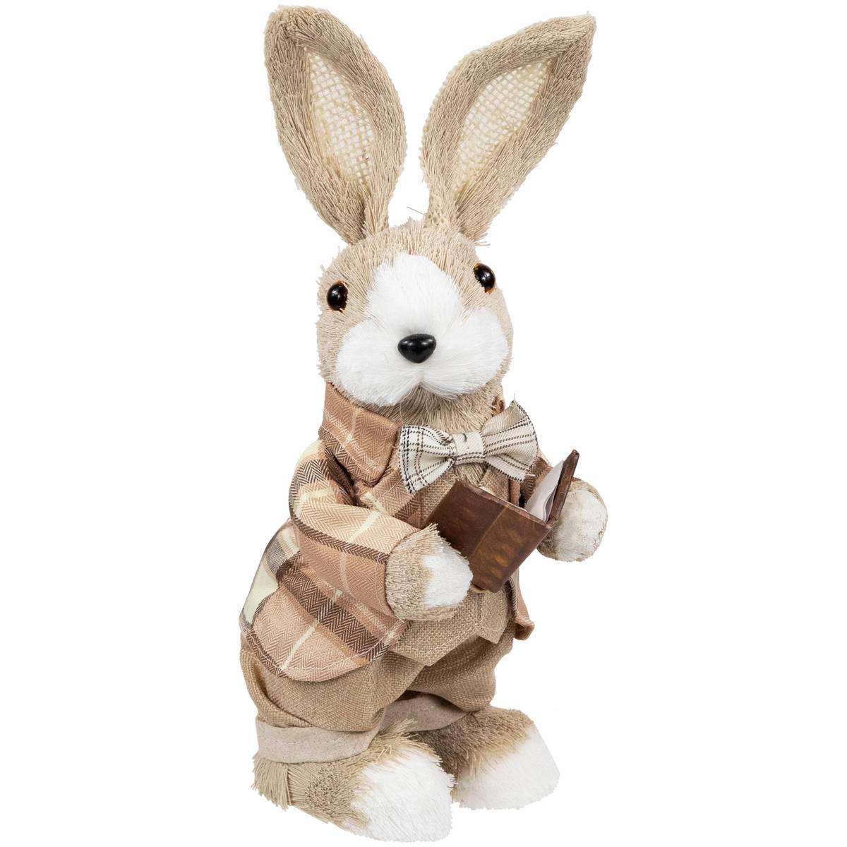 Click here for Northlight Seasonal Boy Rabbit with Plaid Jacket E... prices