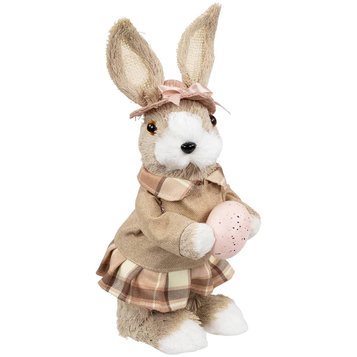 Click here for Northlight Seasonal Girl Rabbit with Plaid Dress E... prices