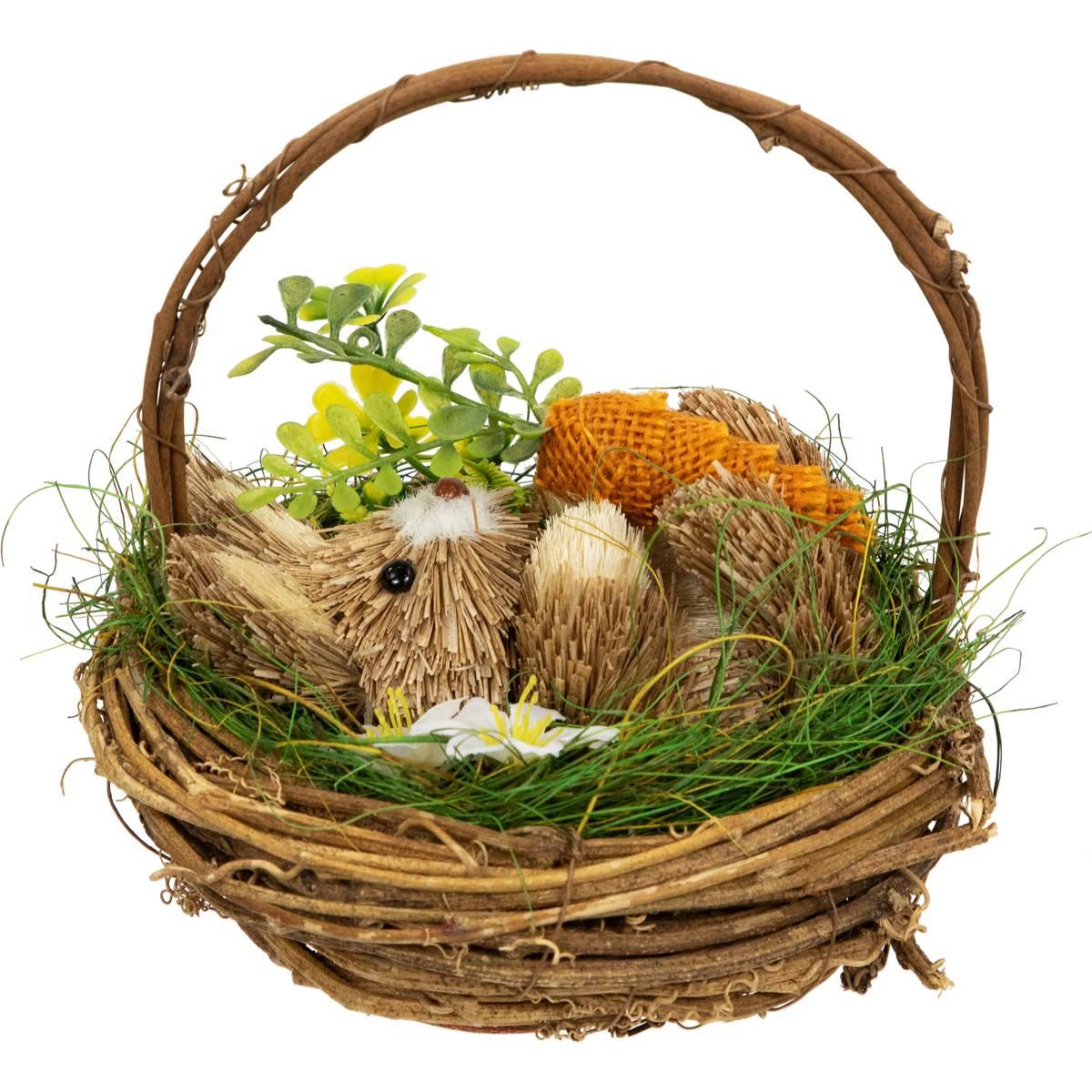 Click here for Northlight Seasonal Bunny in Woven Basket Easter D... prices
