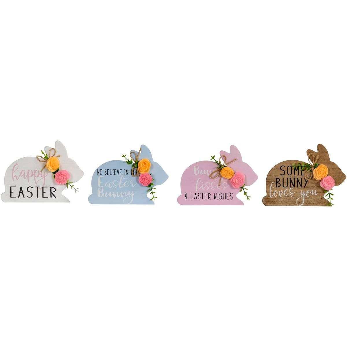 Click here for Northlight Seasonal Wooden Bunny Easter Signs - Se... prices