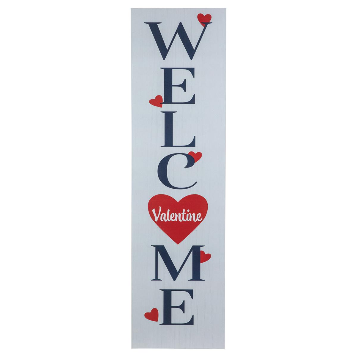 Northlight Welcome Valentines Day Porch Sign  One Size  White
