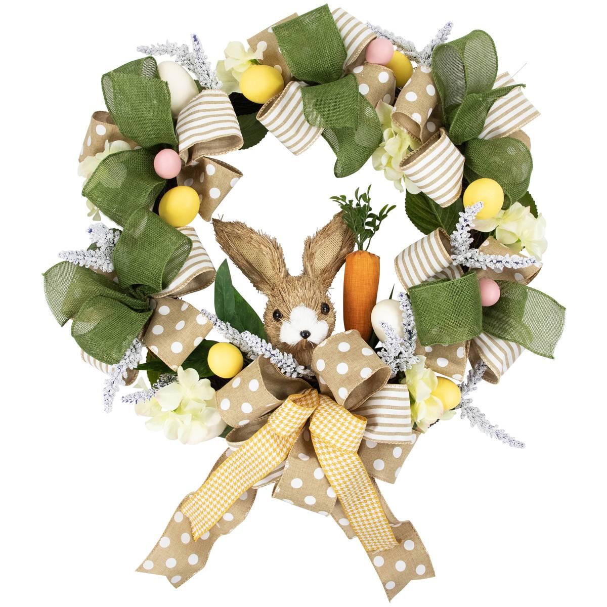 Click here for Northlight Seasonal Bunny & Bows Floral Easter Wre... prices