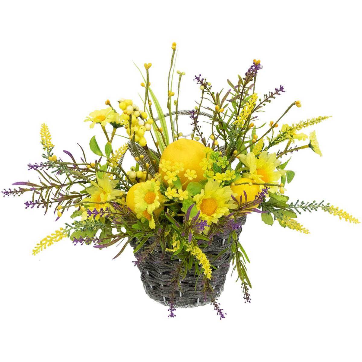 Click here for Northlight Seasonal Lemon & Daisy Spring Basket Wa... prices
