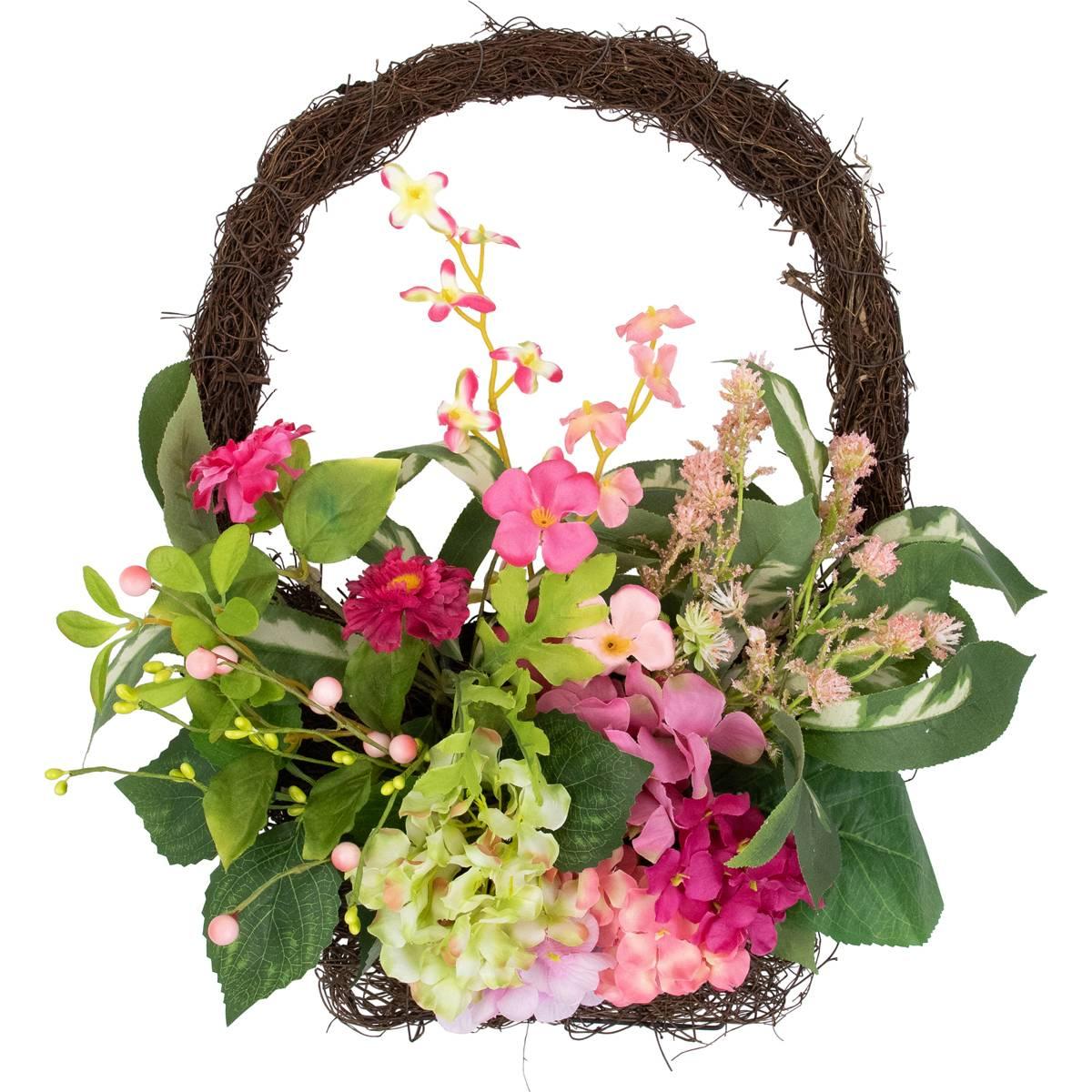 Click here for Northlight Seasonal Leafy Hydrangea Spring Basket... prices