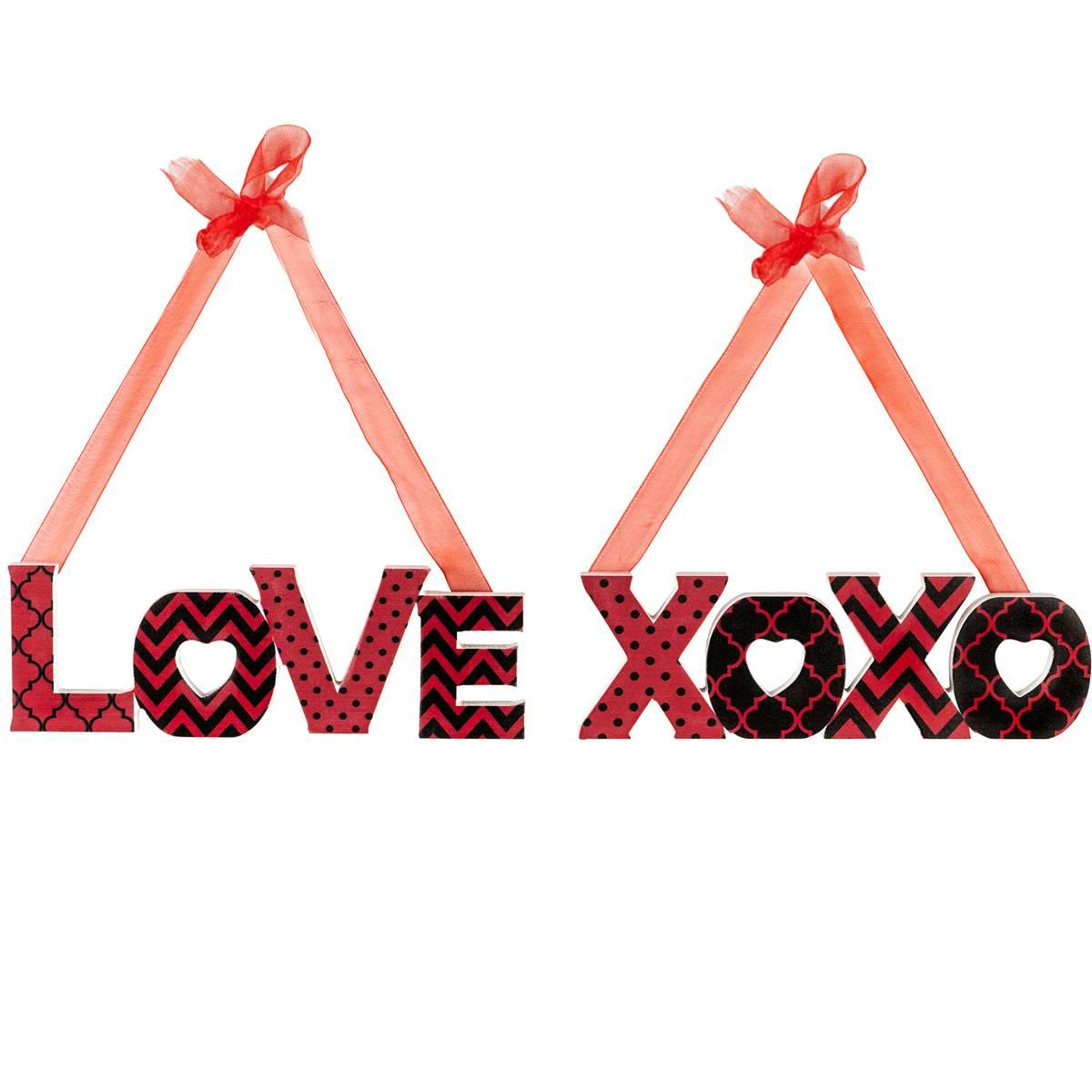 Click here for Northlight Seasonal LOVE & XOXO Wall Decor - Set o... prices