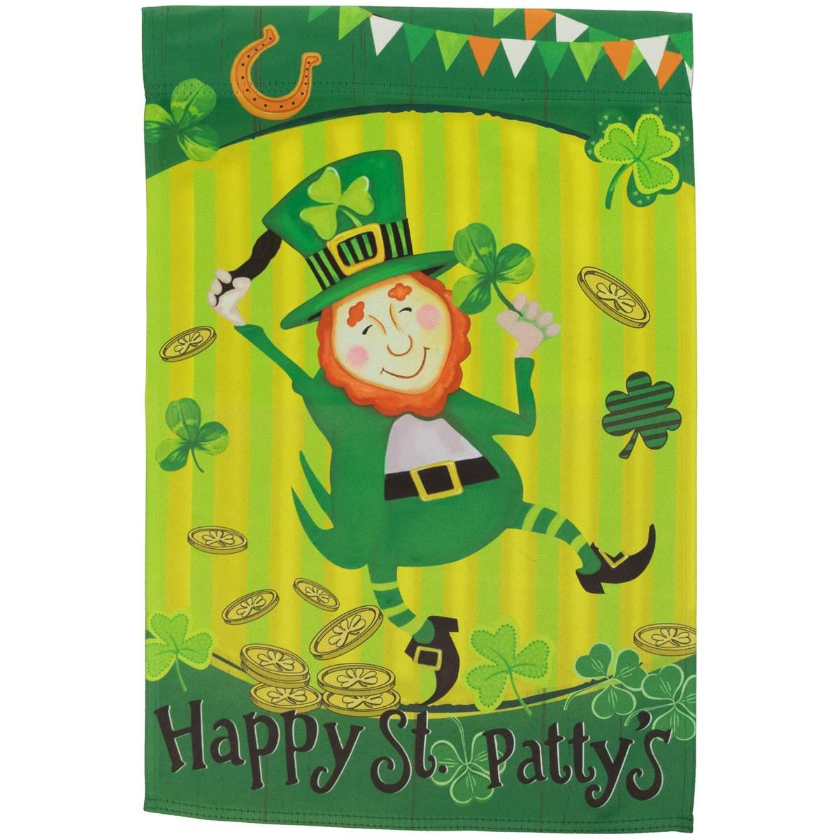 Click here for Northlight Seasonal Dancing Leprechaun Garden Flag prices