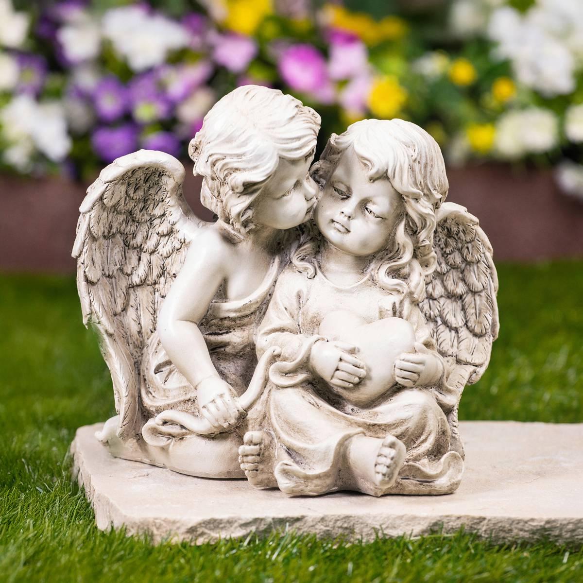 Click here for Northlight Seasonal Double Cherubs with Heart Stat... prices