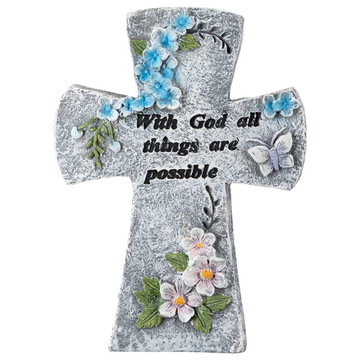Click here for Northlight Seasonal With God Cross Garden Statue prices