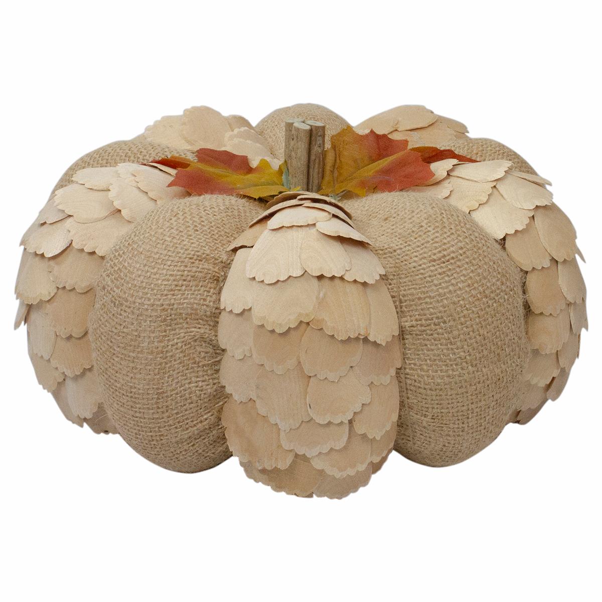 Click here for Northlight Autumn Harvest Burlap & Wood Pumpkin De... prices