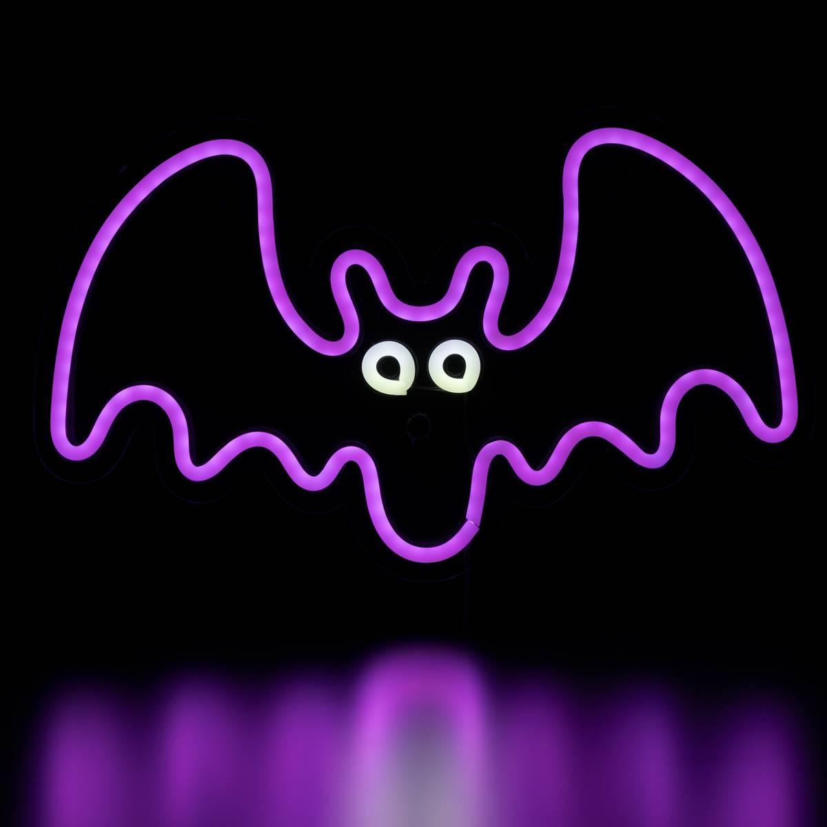 Click here for Northlight Seasonal 15in. LED Neon Bat Window Silh... prices