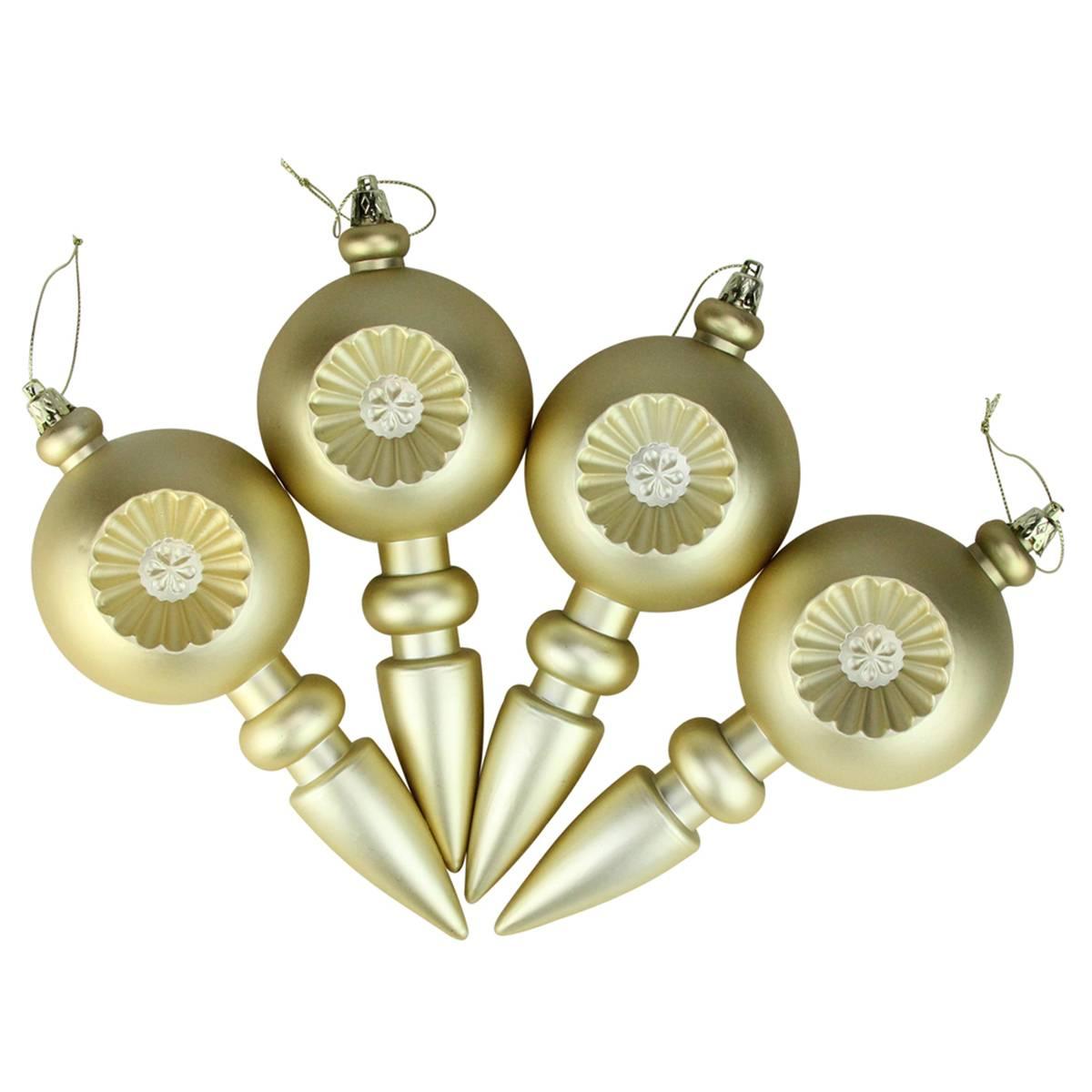 Click here for DAK 4ct. Gold Retro Reflect Shatterproof Christmas... prices