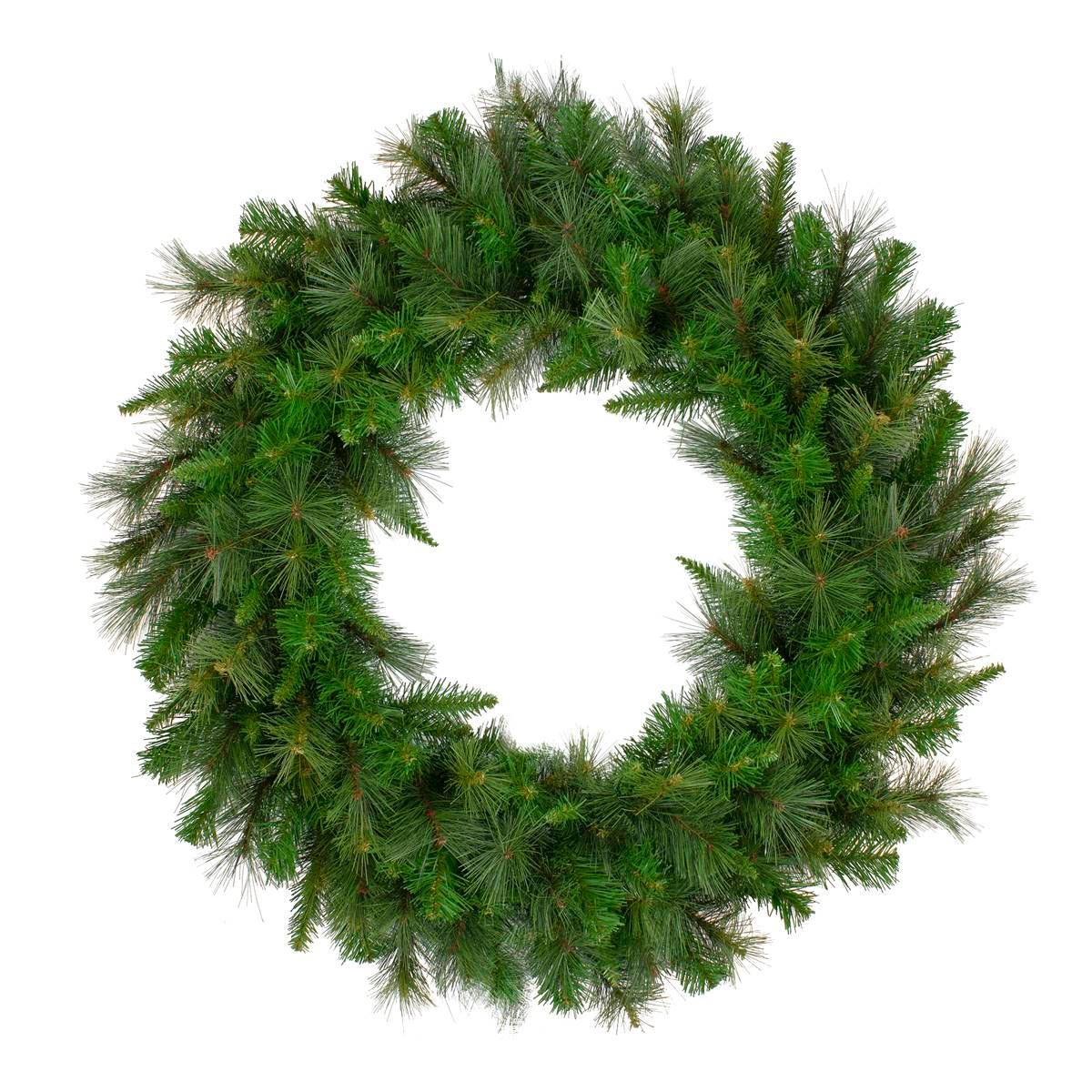 Canyon Pine Mixed Artificial Christmas Wreath - 36-Inch Unlit  One Size  Green