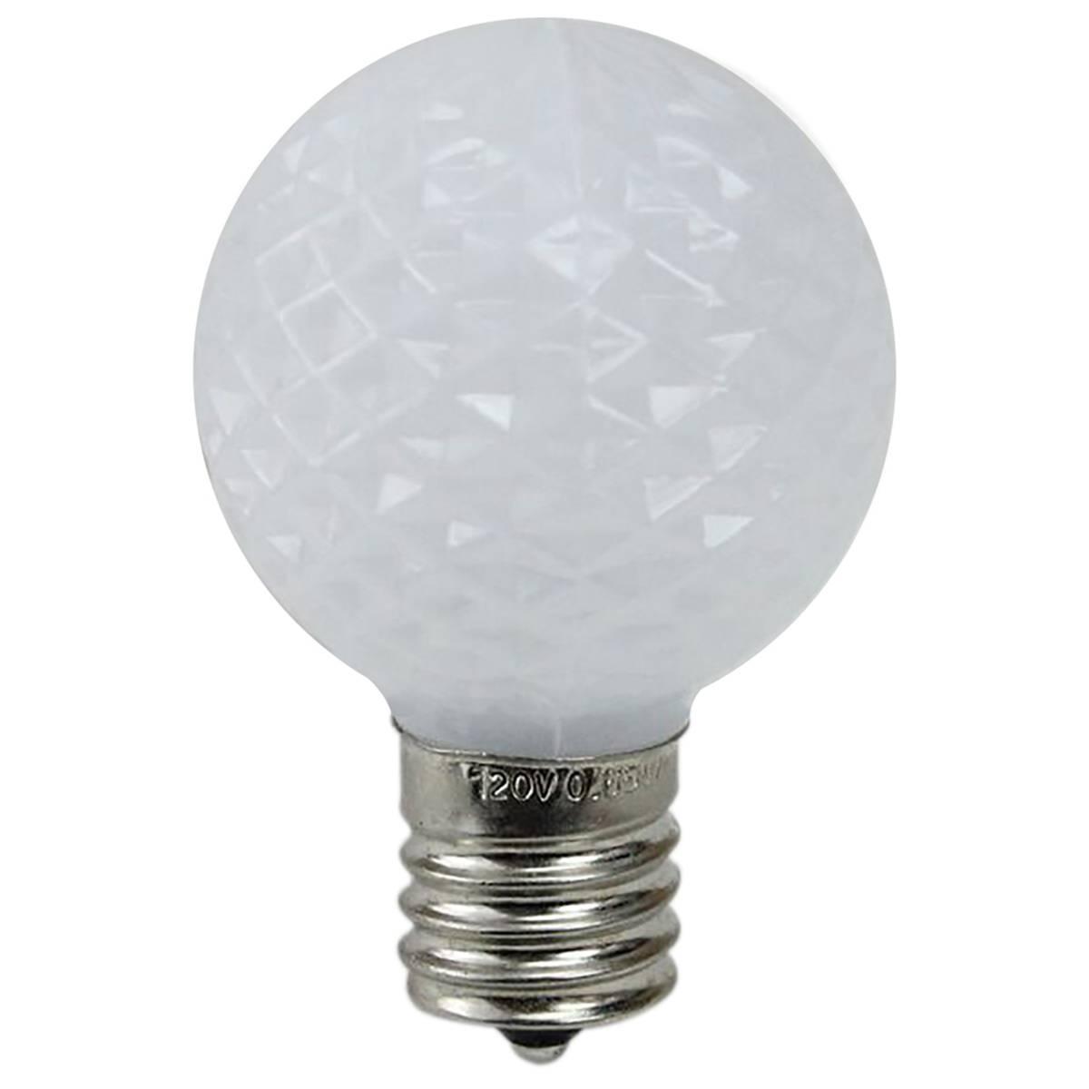 Click here for Northlight 25pk Faceted LED G40 White Christmas Re... prices