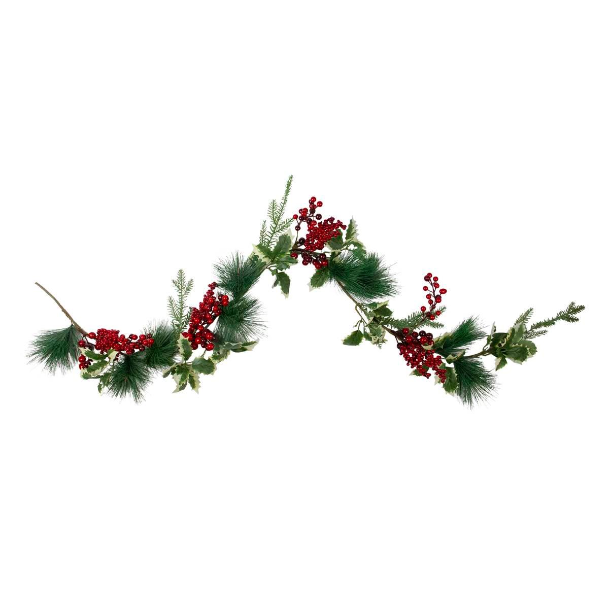 Click here for Northlight Seasonal 5ft. Holly & Pine Christmas Ga... prices