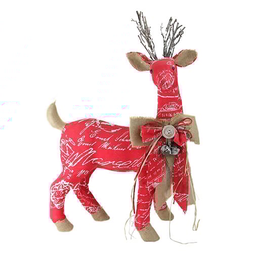 Click here for Northlight Reindeer with Burlap Bow Christmas Deco... prices