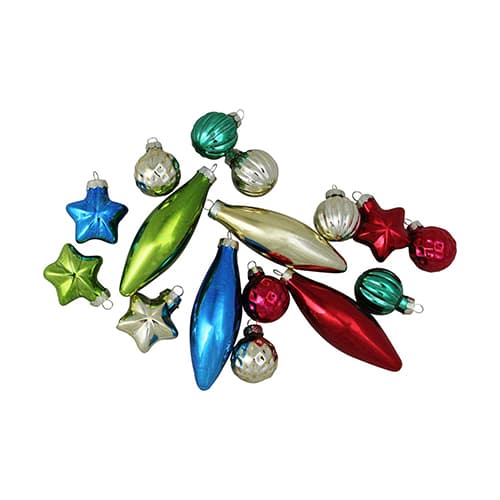 Northlight Finial And Star 72-pc. Christmas Ornament  One Size  Red
