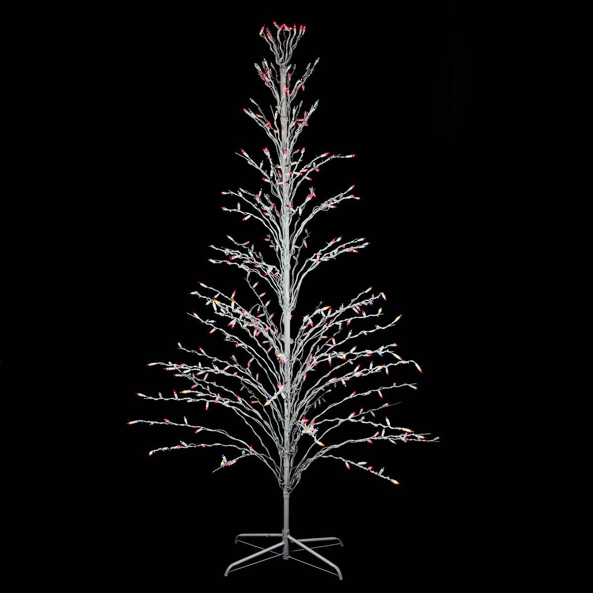 Northlight 9 Prelit Multi-Color Christmas Cascade Twig Tree Outdoor Yard Art Decoration - Multi