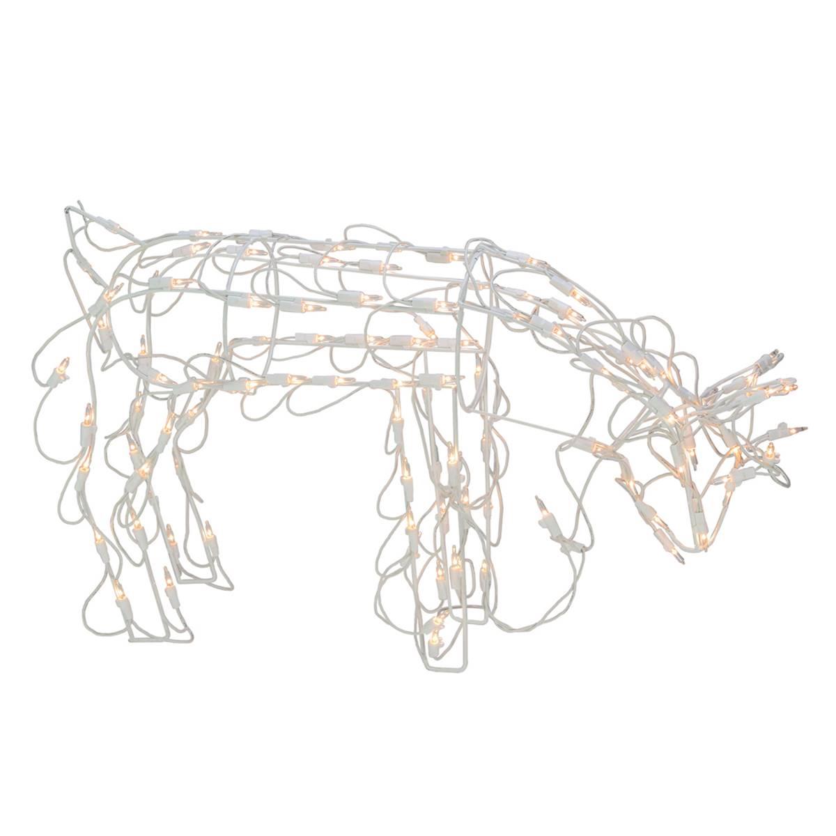 Click here for Northlight Lighted Feeding Reindeer Outdoor Christ... prices