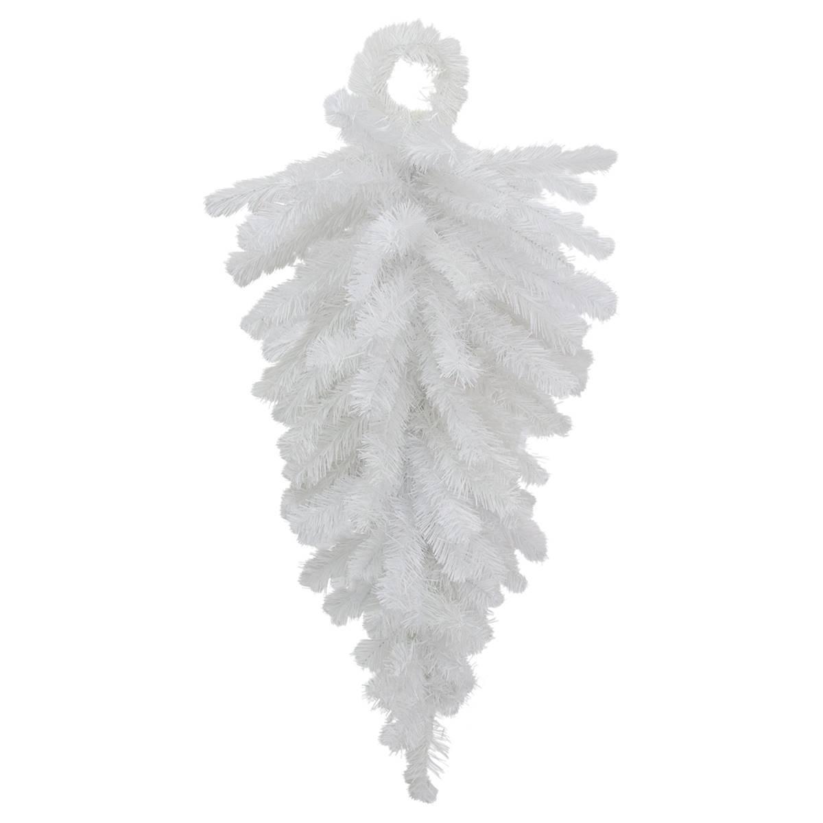 Northlight Snow White Pine Unlit Swag  One Size  White