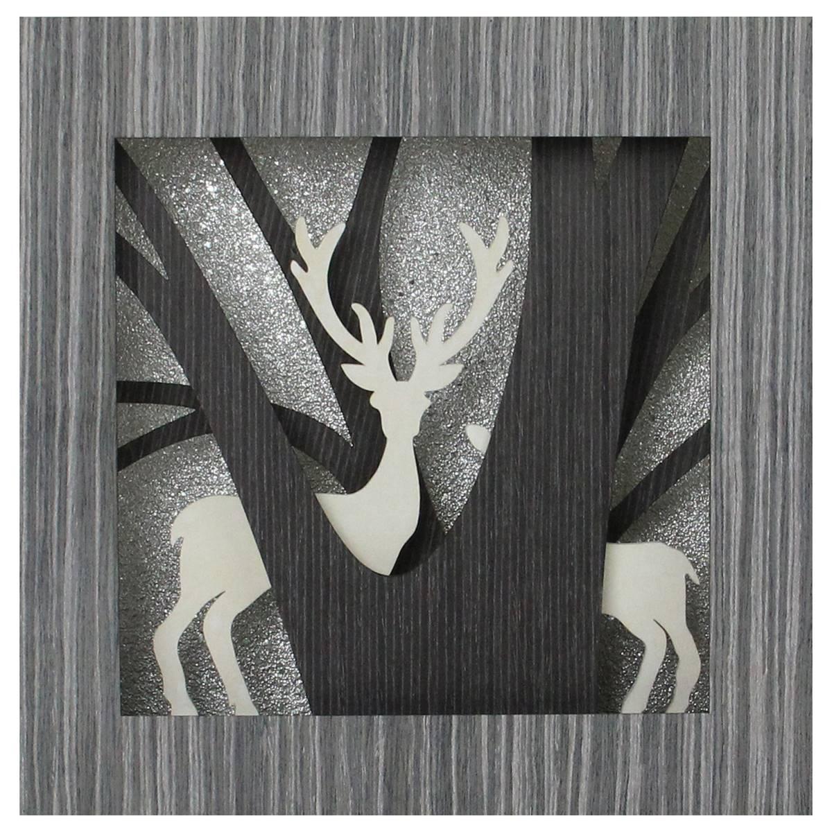 Click here for Northlight Woodland Deer Silhouette Box Christmas... prices