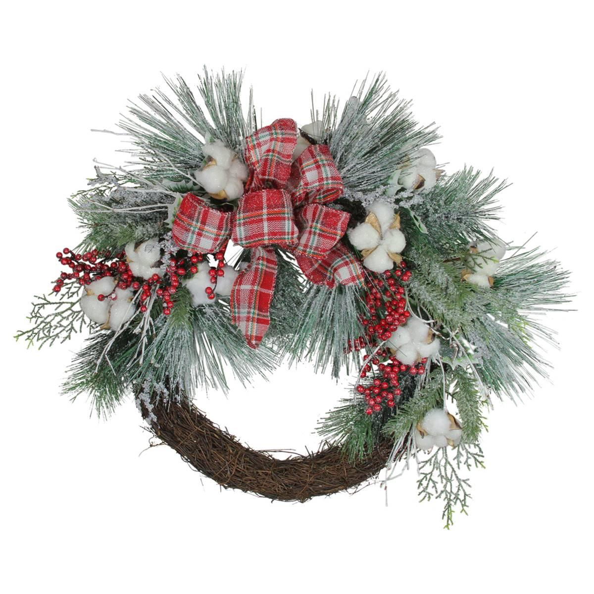 Click here for Northlight Real Touch(tm) Iced Mixed Pine and Holl... prices