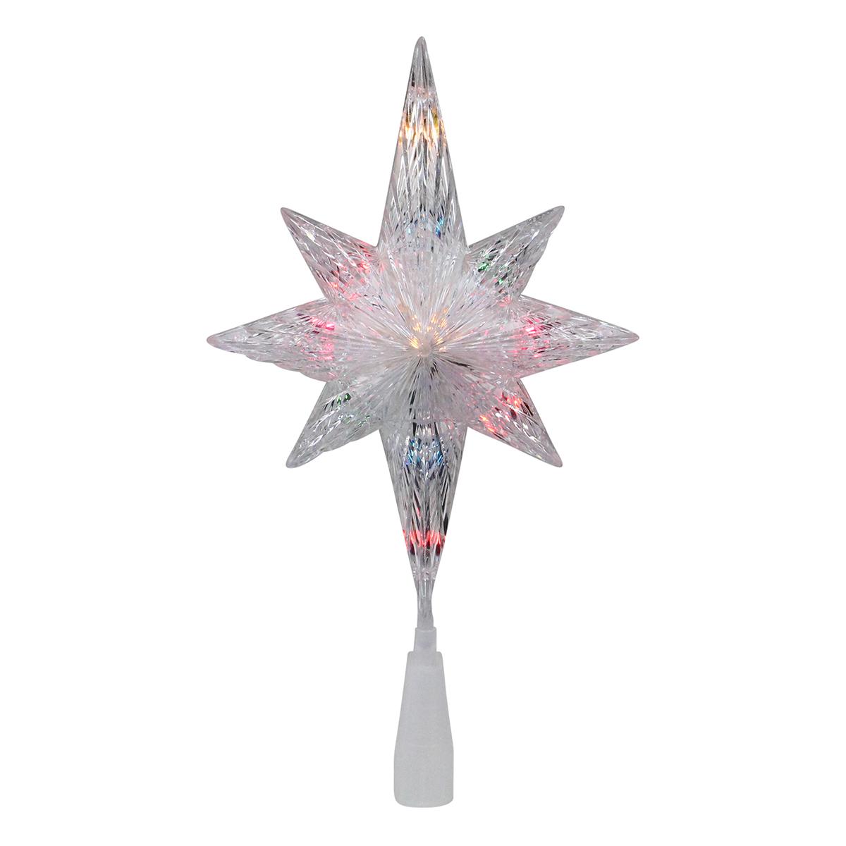 Northlight 8 Point Star Christmas Tree Topper  One Size  White
