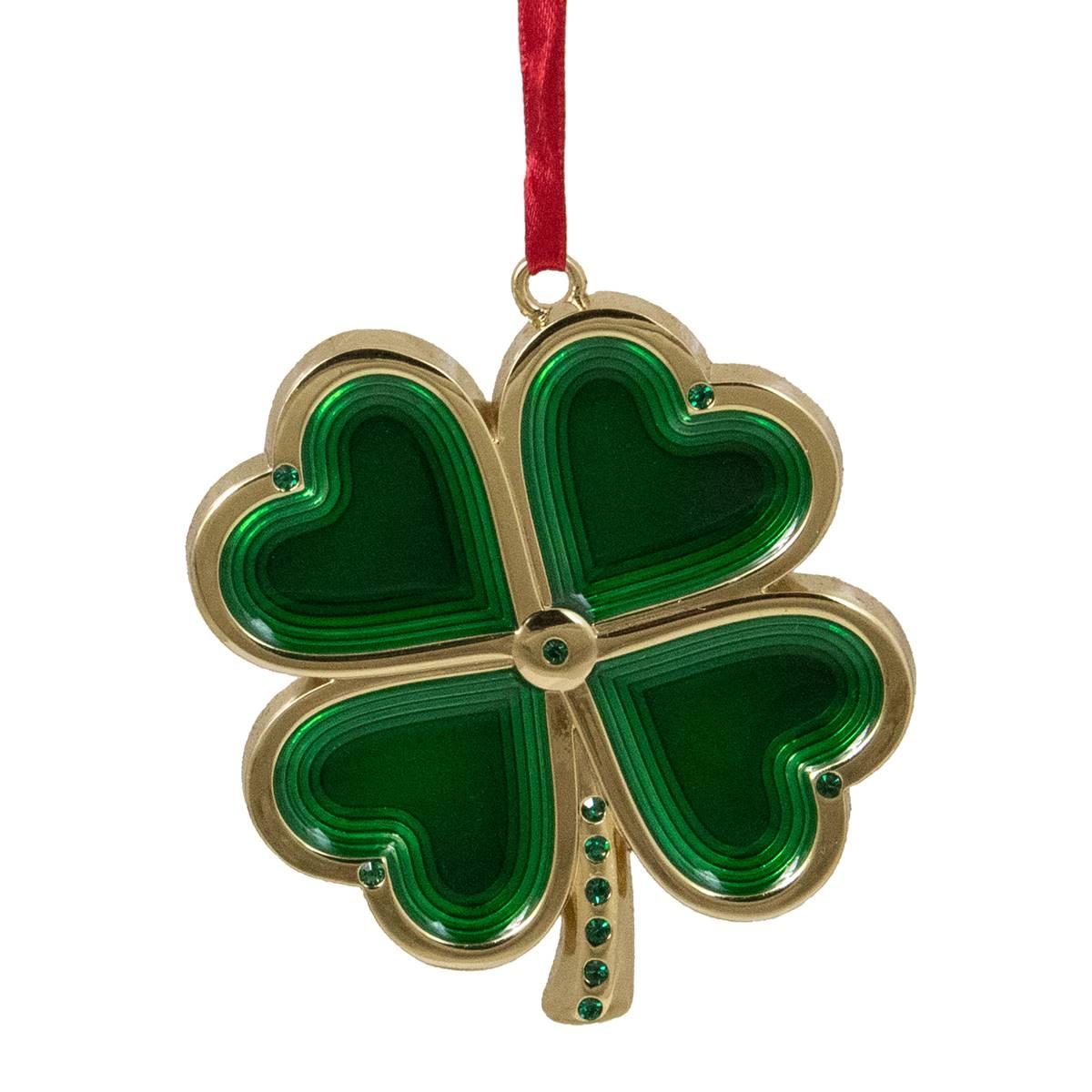 Click here for Northlight Seasonal 3.25in. Shamrock Christmas Orn... prices