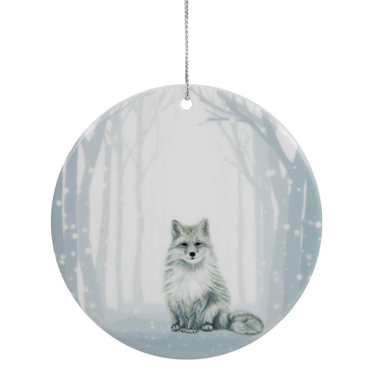 Click here for Northlight Seasonal 4in. Arctic Fox Disc Christmas... prices