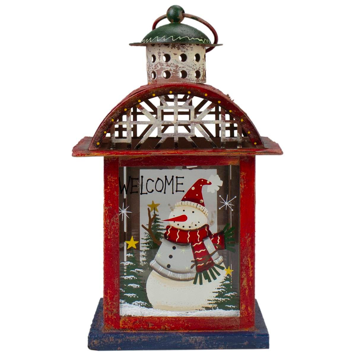 Click here for Northlight Seasonal Snowman Welcome Christmas Lant... prices