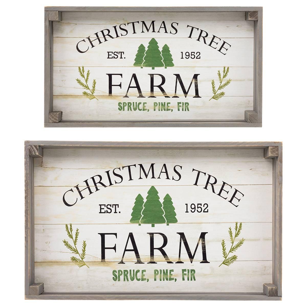 Click here for Northlight Farm Fresh Christmas Trees Wooden Tray... prices