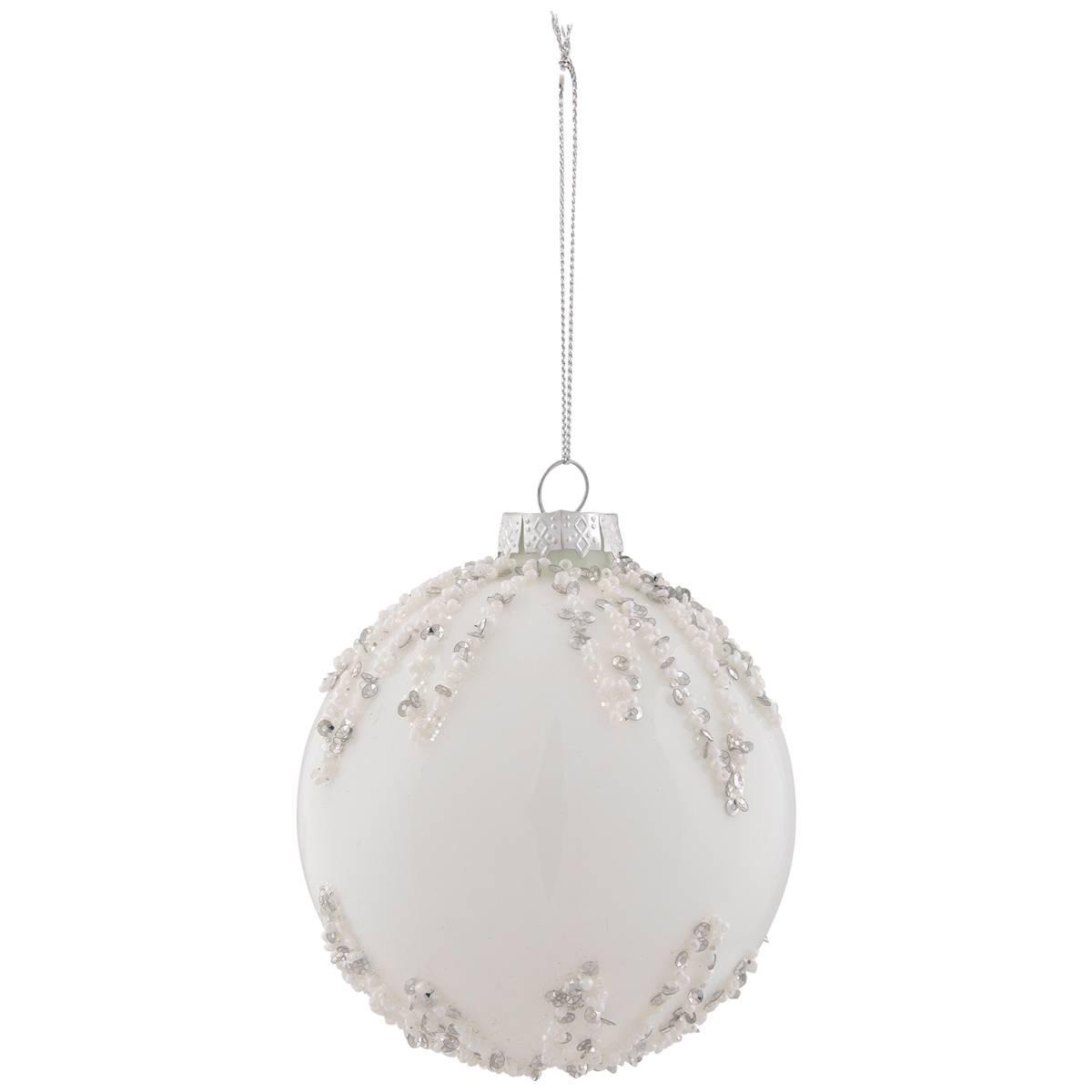 Click here for Northlight Seasonal 4in. Sequin Glass Ball Christm... prices