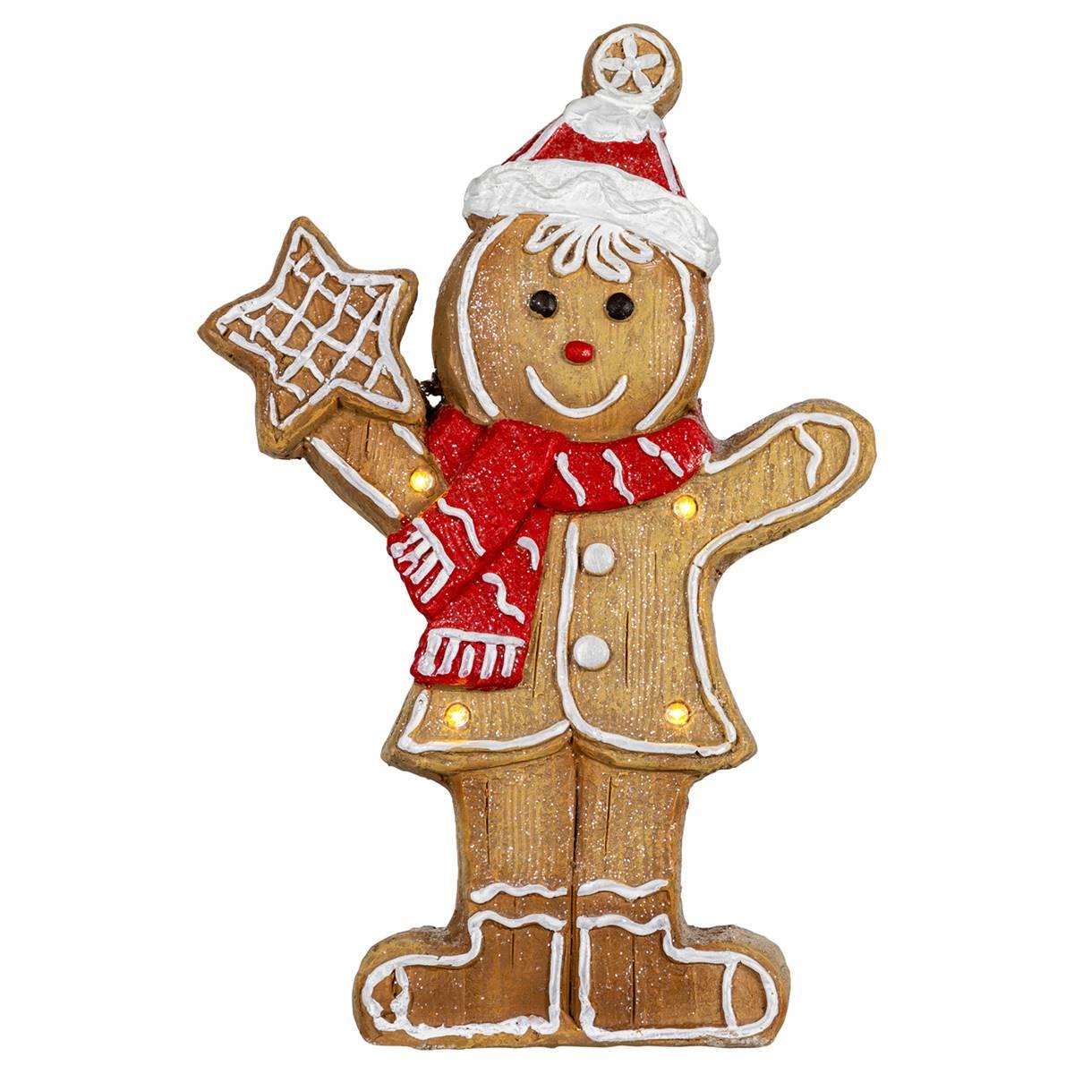 Click here for Northlight Seasonal 15.5in. LED Gingerbread Boy Ch... prices