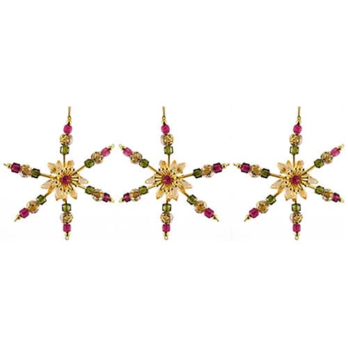 Click here for Kurt Adler 3ct. Beaded Snowflake Christmas Ornamen... prices