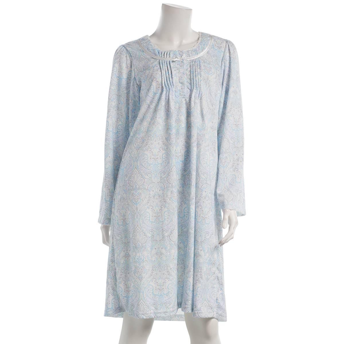 Click here for Womens Body Touch Long Sleeve Paisley Scoop Neck N... prices