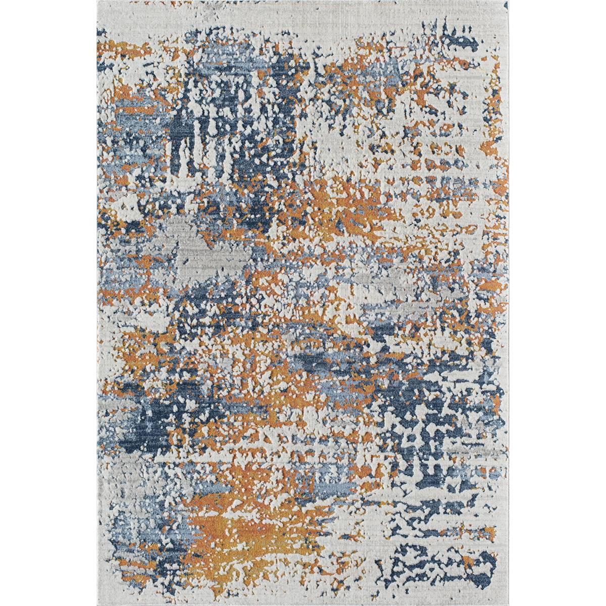 Click here for Rugs America(tm) Prescott Sapphire Gold Splatter T... prices