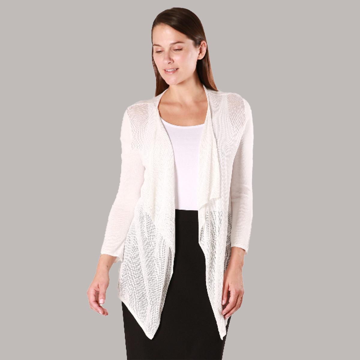 Click here for Petite Emaline Essentials Drape Open Front Cardiga... prices
