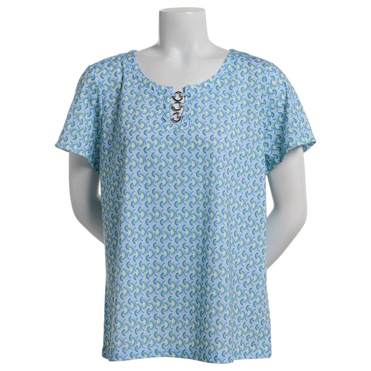 Click here for Womens Preswick & Moore(R) Short Sleeve Groovy Geo... prices