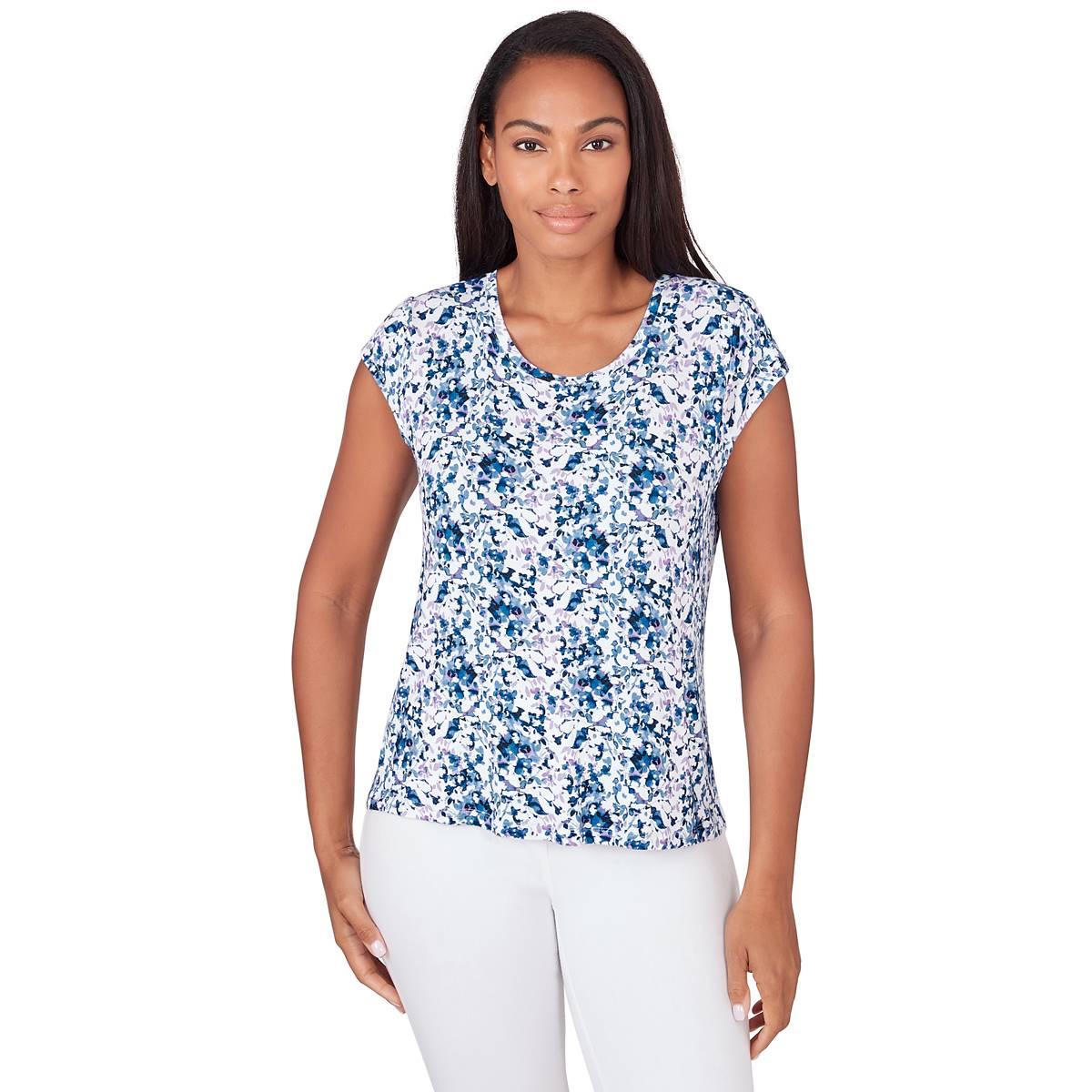 Click here for Womens Emaline Delphi Curling Floral Tee prices
