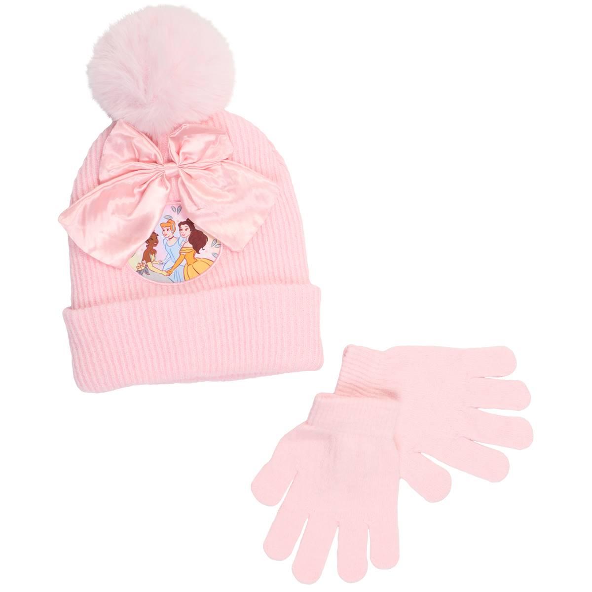 Click here for Girls Disney Princesses Pom & Bow Beanie W/ Gloves... prices
