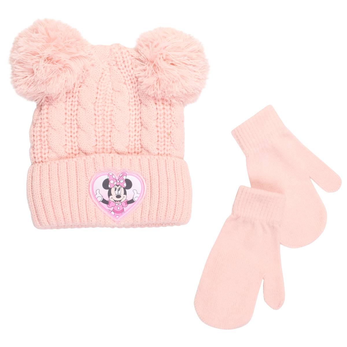 Click here for Toddler Girl Disney Minnie Mouse Pom Pom Hat & Glo... prices