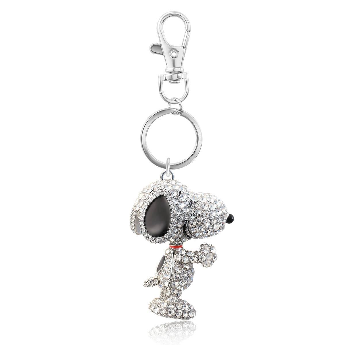 Click here for Peanuts(tm) Snoopy 3D Multi Color Pave Keychain wi... prices