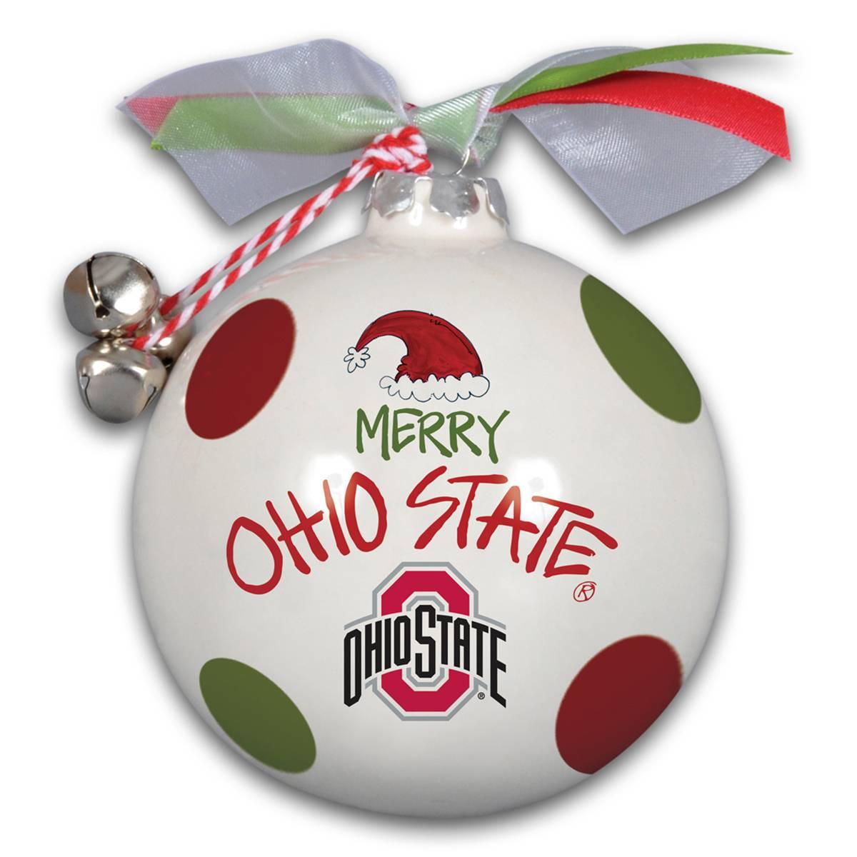 Click here for Magnolia Lane Ohio State Santa Hat Ornament prices
