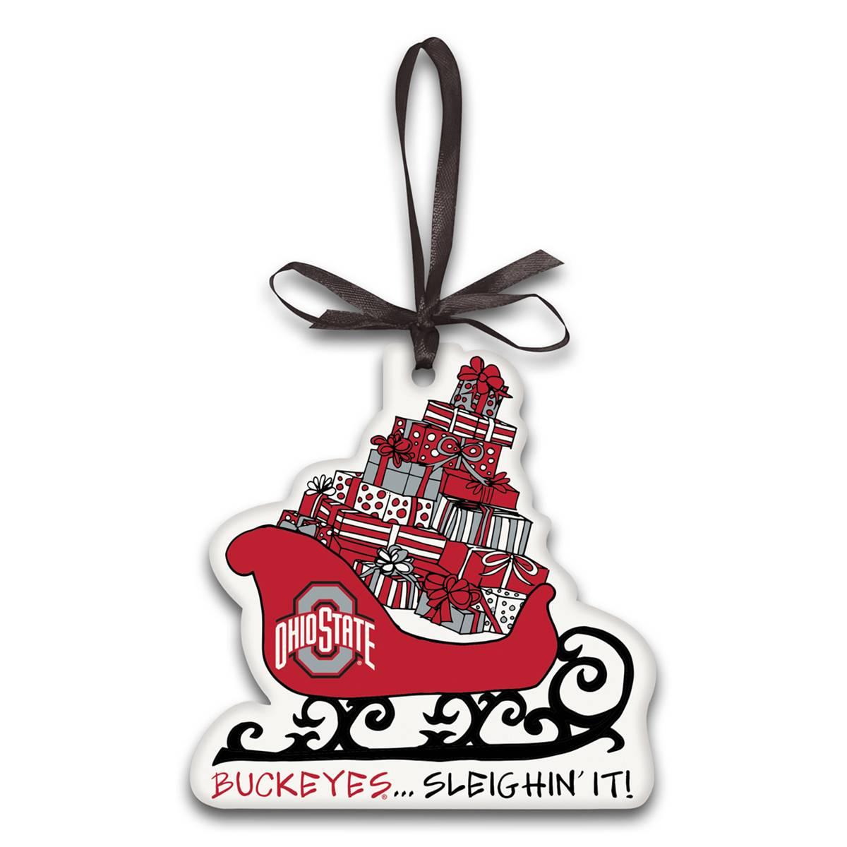 Click here for Magnolia Lane Ohio State Sleighin It Ornament prices