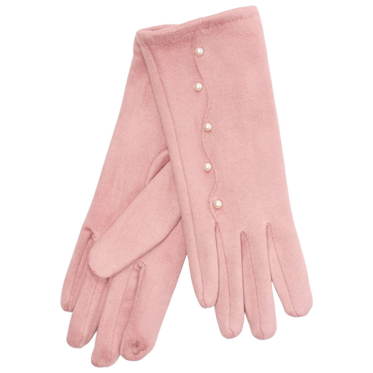 Click here for Womens Olivia Parker Suede Pearl Touchscreen Glove... prices