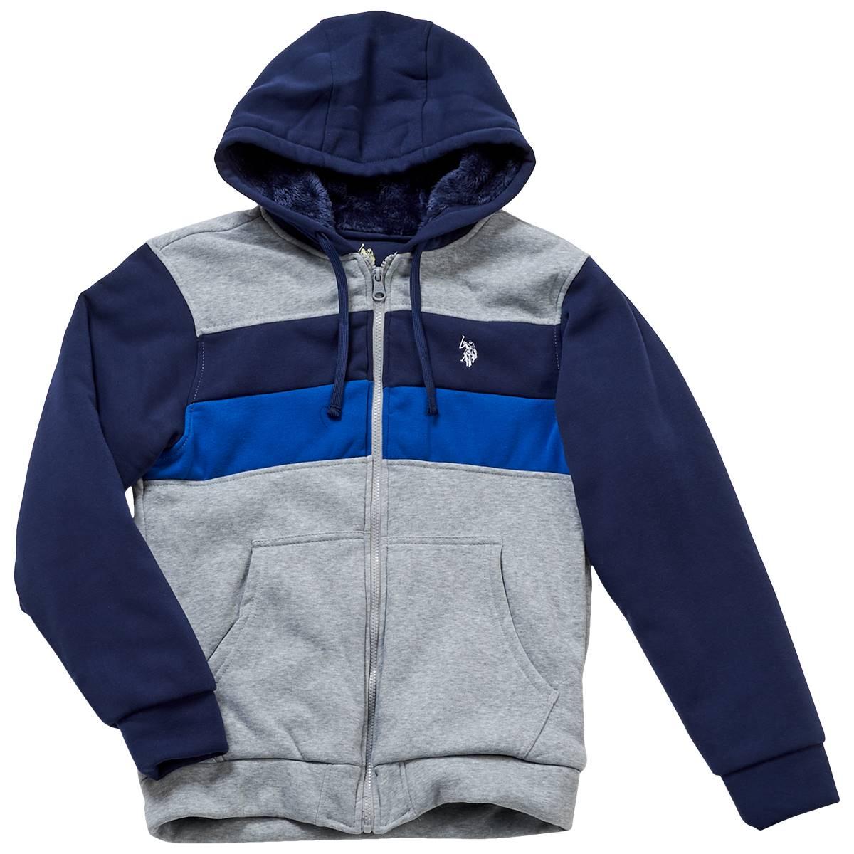 Click here for Mens U.S. Polo Assn.(R) Color Block Sherpa Hoodie... prices