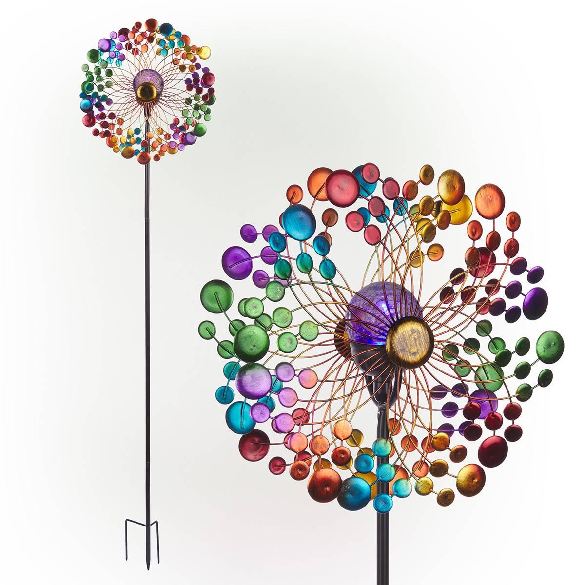 Click here for Alpine Solar Ecliptic Wind Spinner Stake w/ Color... prices